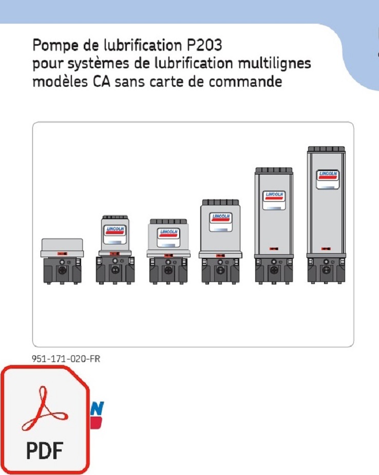 Pompe de graissage électrique Lincoln P203