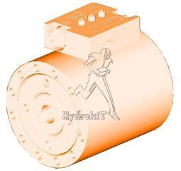 Rotating cylinder HELAC L10-9.5 185° - 1075 Nm - with valve