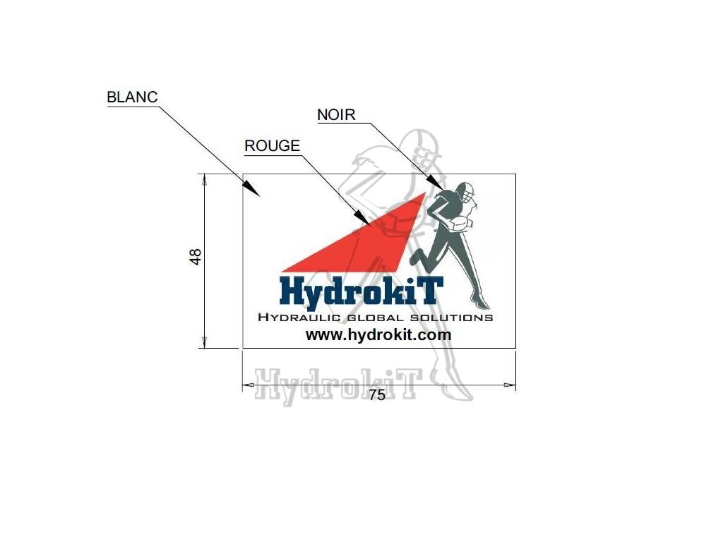 ETIQUETA LOGO HYDROKIT 48X75