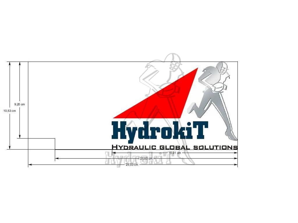 Autocollant HYDROKIT Fond Transparent - 150x105mm utile