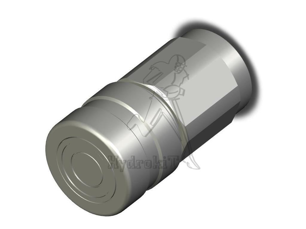 Female coupler flat face 3/8 iso160