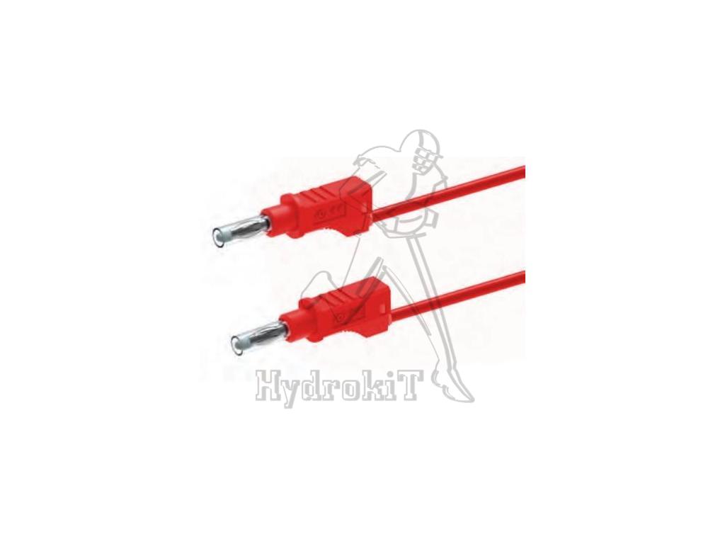 CABLE 4M ROUGE 2 X Ø4 MALE 20