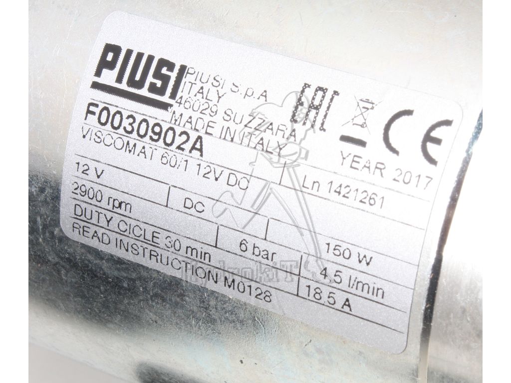 Pompe VISCOMAT 60/1 12V DC - Piusi F0030902A