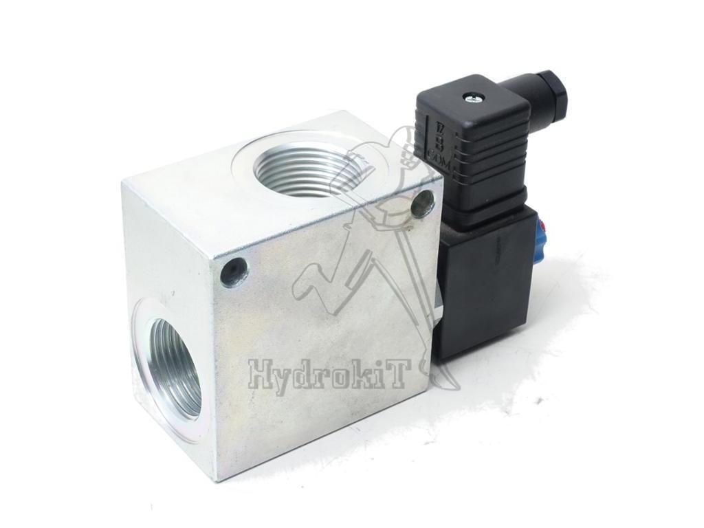 Electrovanne hydraulique à clapet 2/2 simple normalement fermé 1" 48vcc