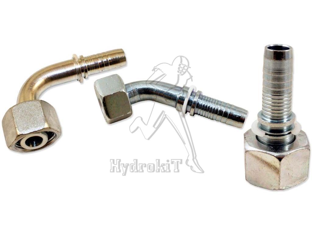 Kit embouts pour flexibles hydrauliques diamètre 10 mm 2SN DIN12L
