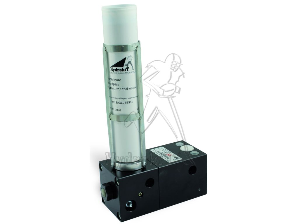 Kit graissage automatique à source hydraulique double effet 9 à 10 points