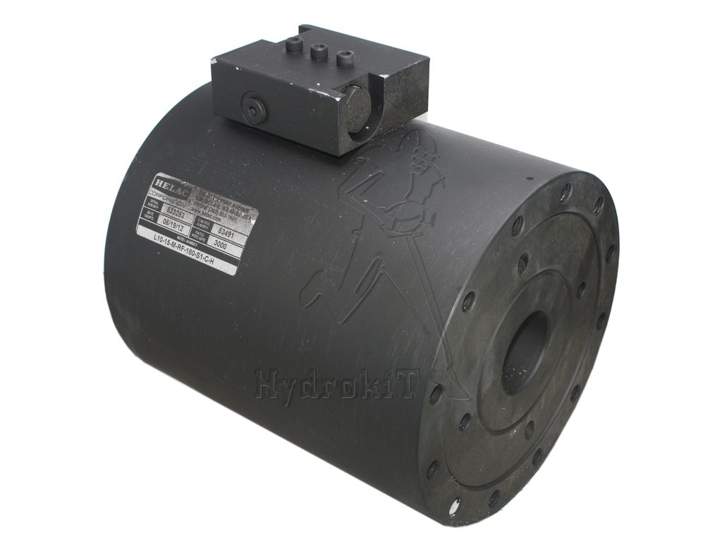 Rotating cylinder HELAC L10-15 180° - 1695 Nm - with valve