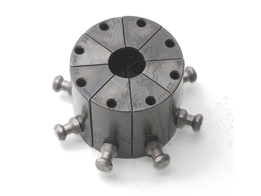 Set of jaws (42) for hose crimper Tubomatic H54 H59 H83