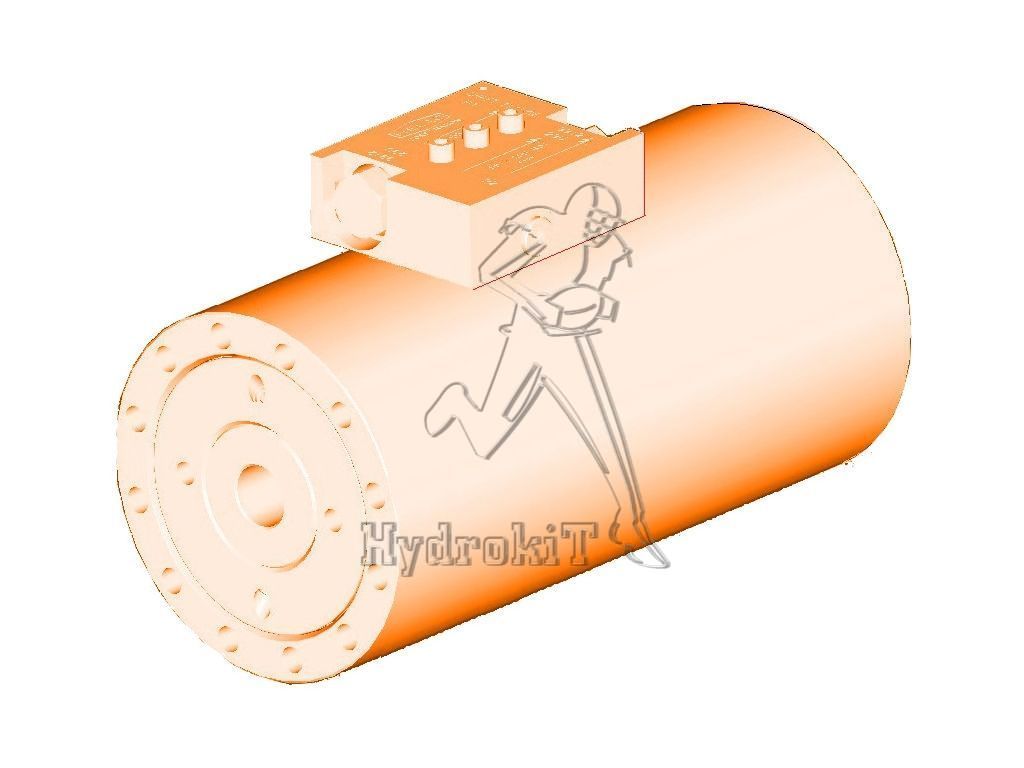 Rotating cylinder HELAC L10--15- 360° 1695 Nm - with valve
