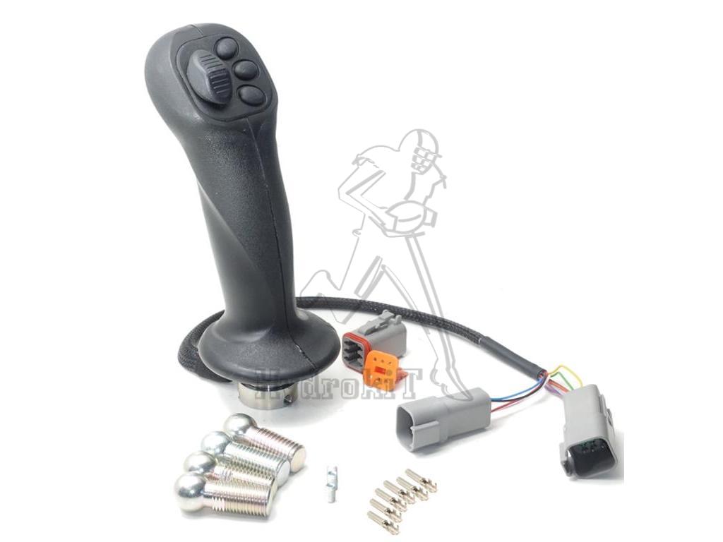 Handle 3 push buttons, 2 triggers + 1 proportional thumbwheel